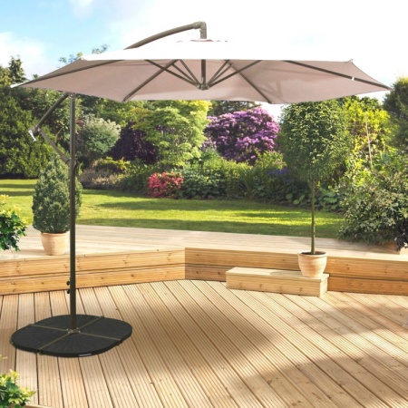 3m Overhang Garden Parasol | Colour Supplies