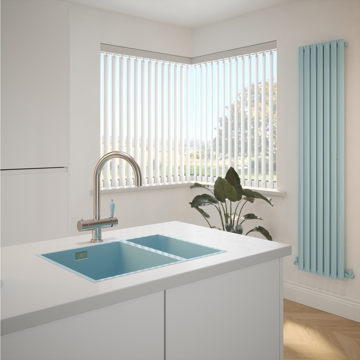 Coloured Kitchen Sinks and Radiators